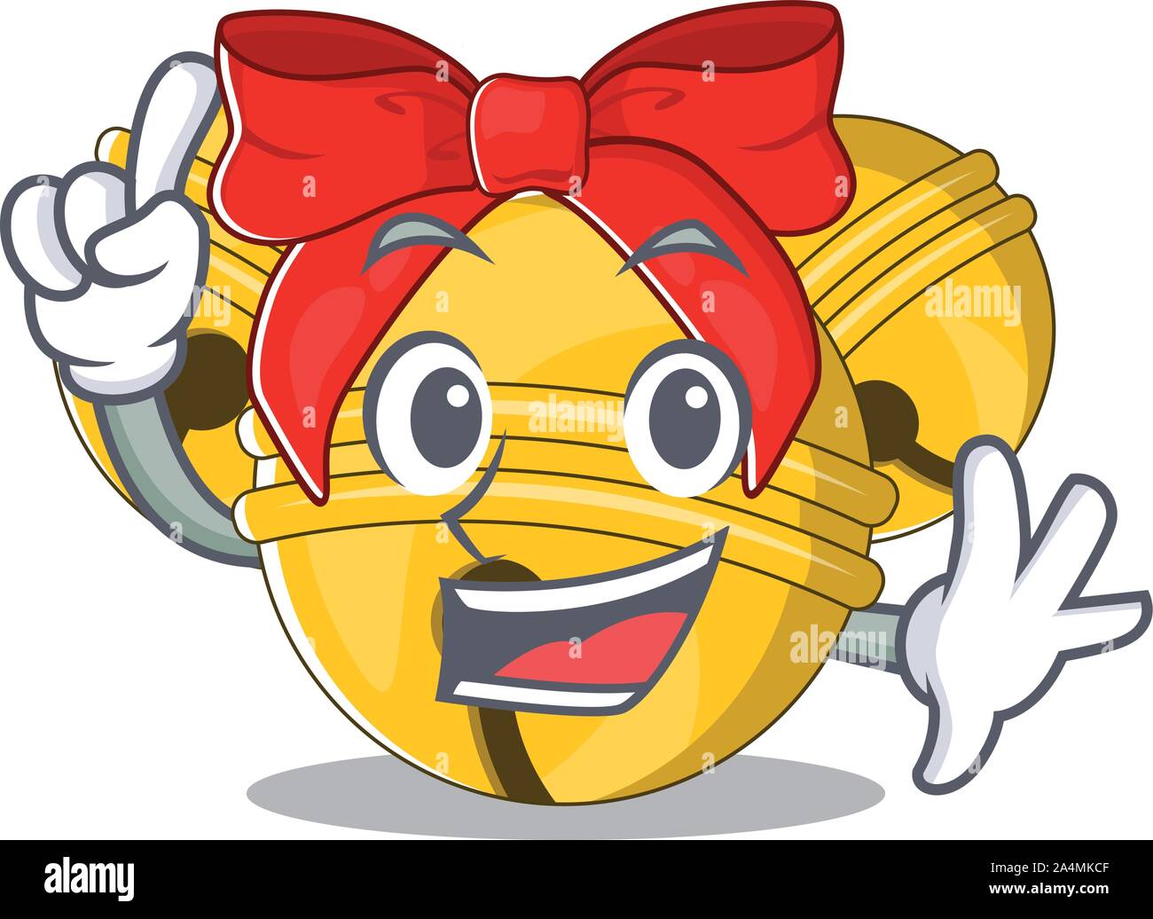 Hand bell table bell table bell painted Stock Vector Images - Alamy