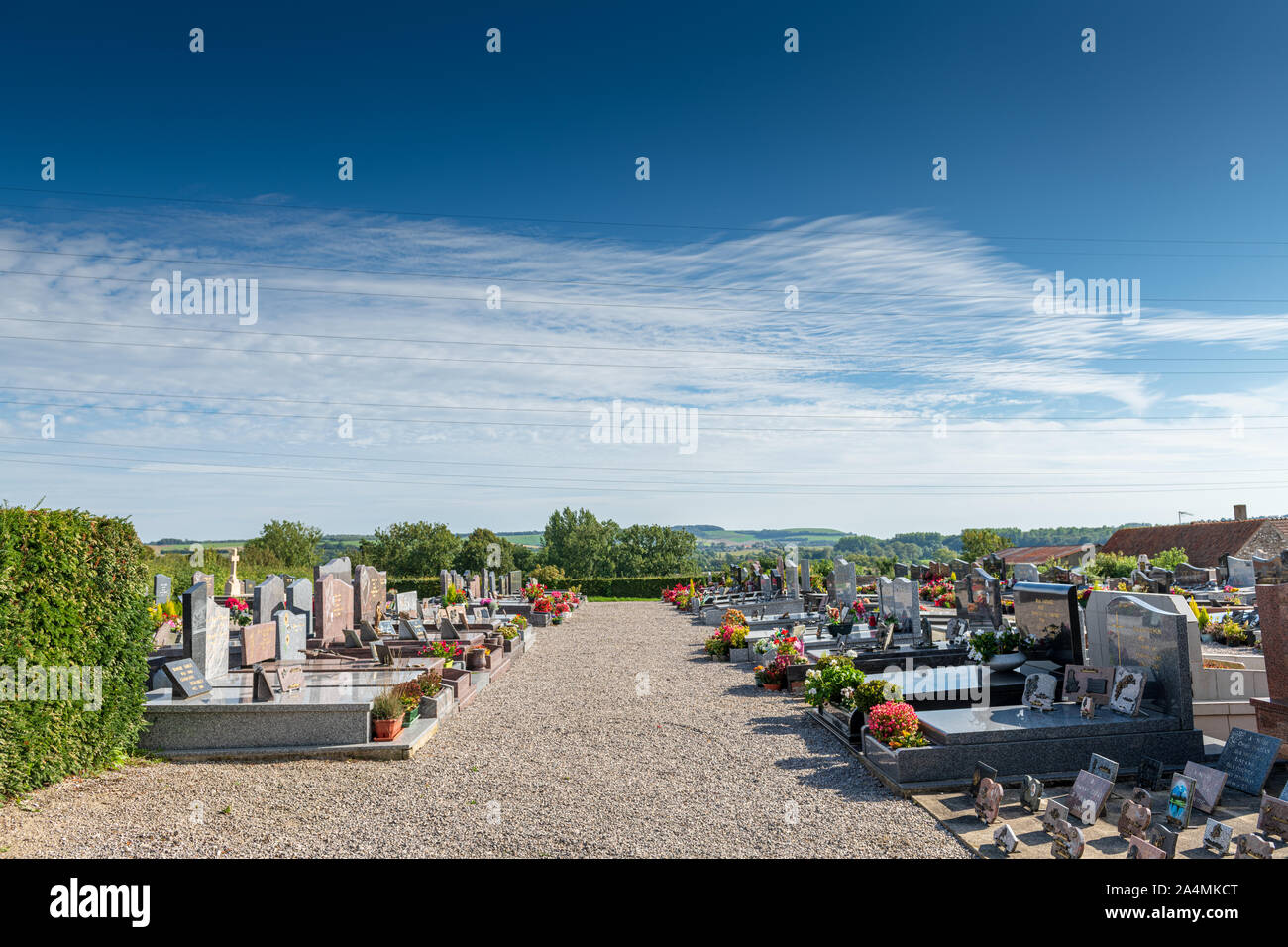 Graves in a cemetery in France Stock Photo - Alamy