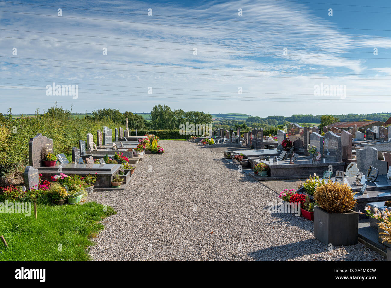 Graves in a cemetery in France Stock Photo - Alamy
