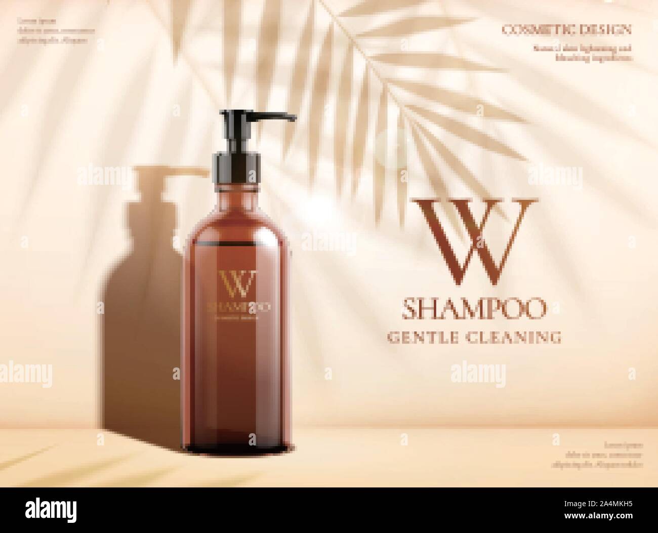 Gentle shampoo Stock Vector Images - Alamy