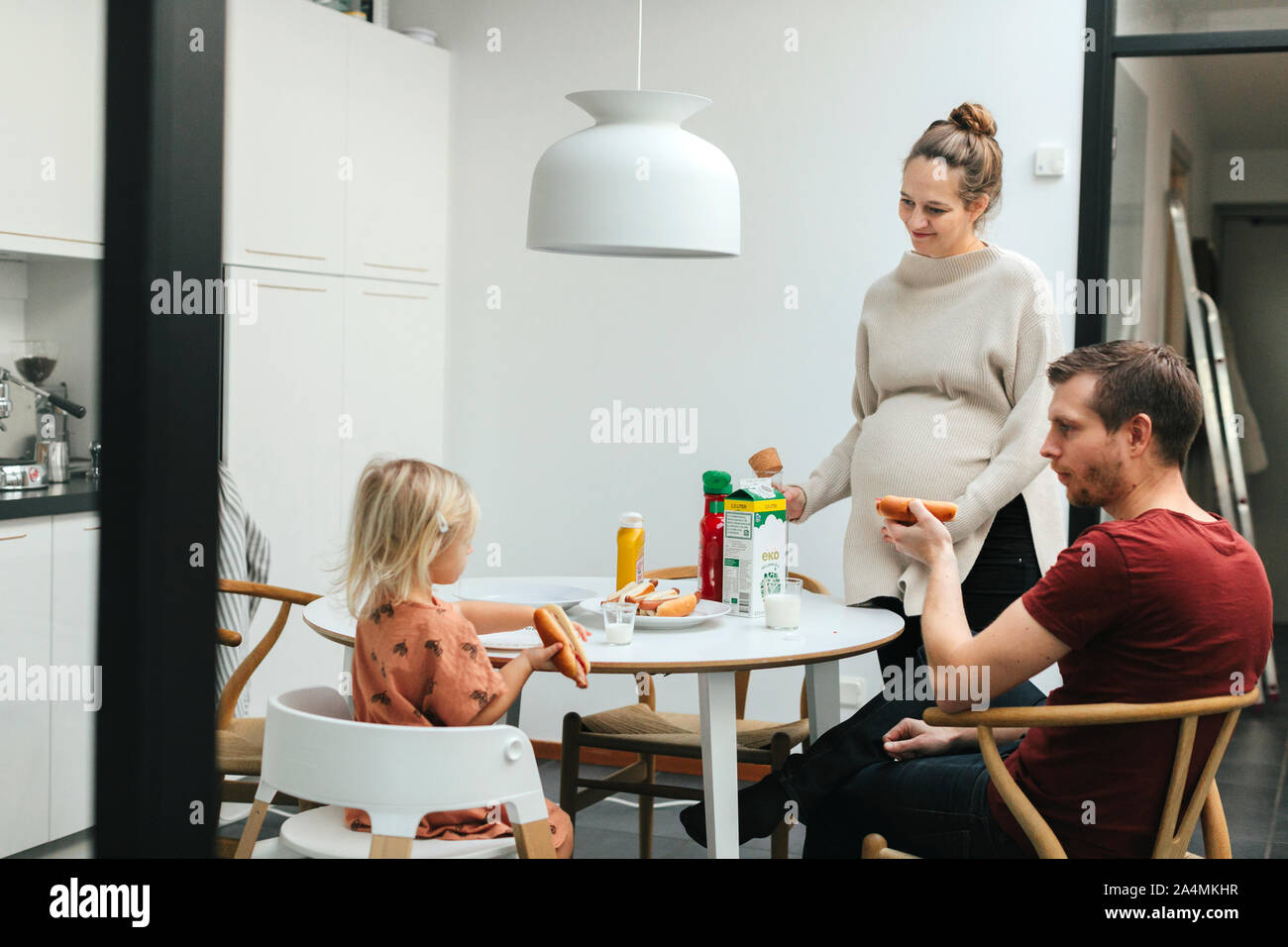 Father and daughter having conversation hi-res stock photography and ...