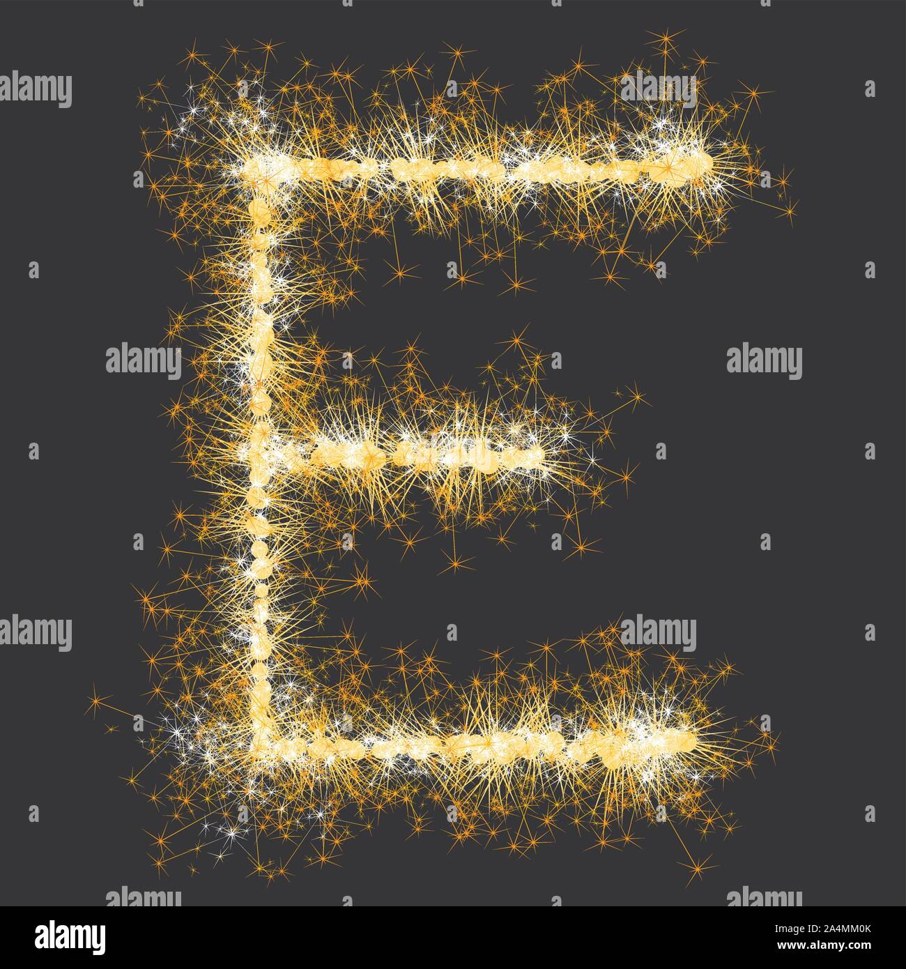 glittering sparks leters set Stock Vector Image & Art - Alamy