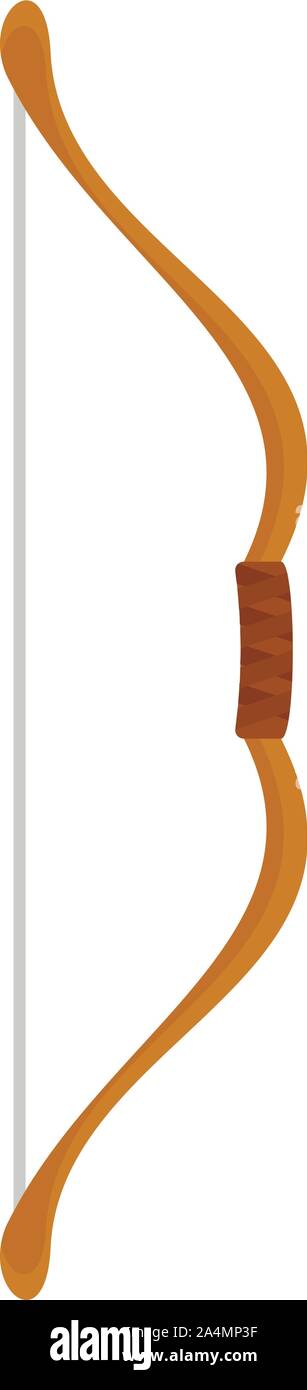 Traditional bow icon. Flat illustration of traditional bow vector icon ...