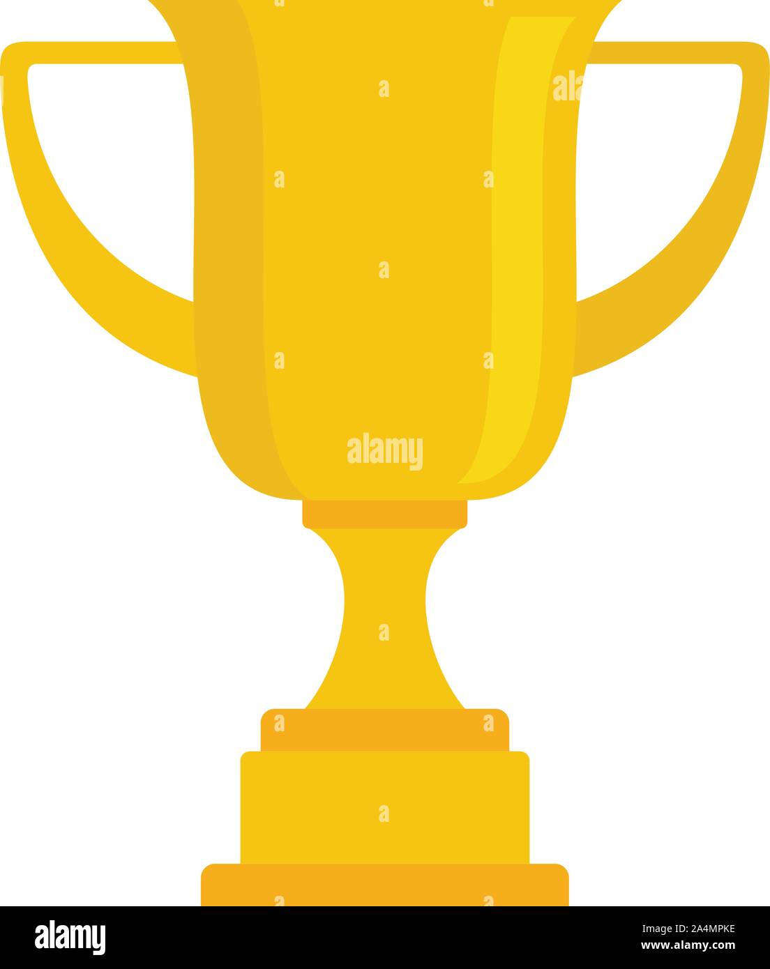 Sport gold cup icon. Flat illustration of sport gold cup vector icon ...
