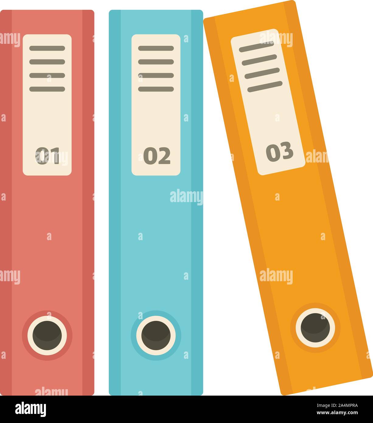 File folder icon. Flat illustration of file folder vector icon for web ...