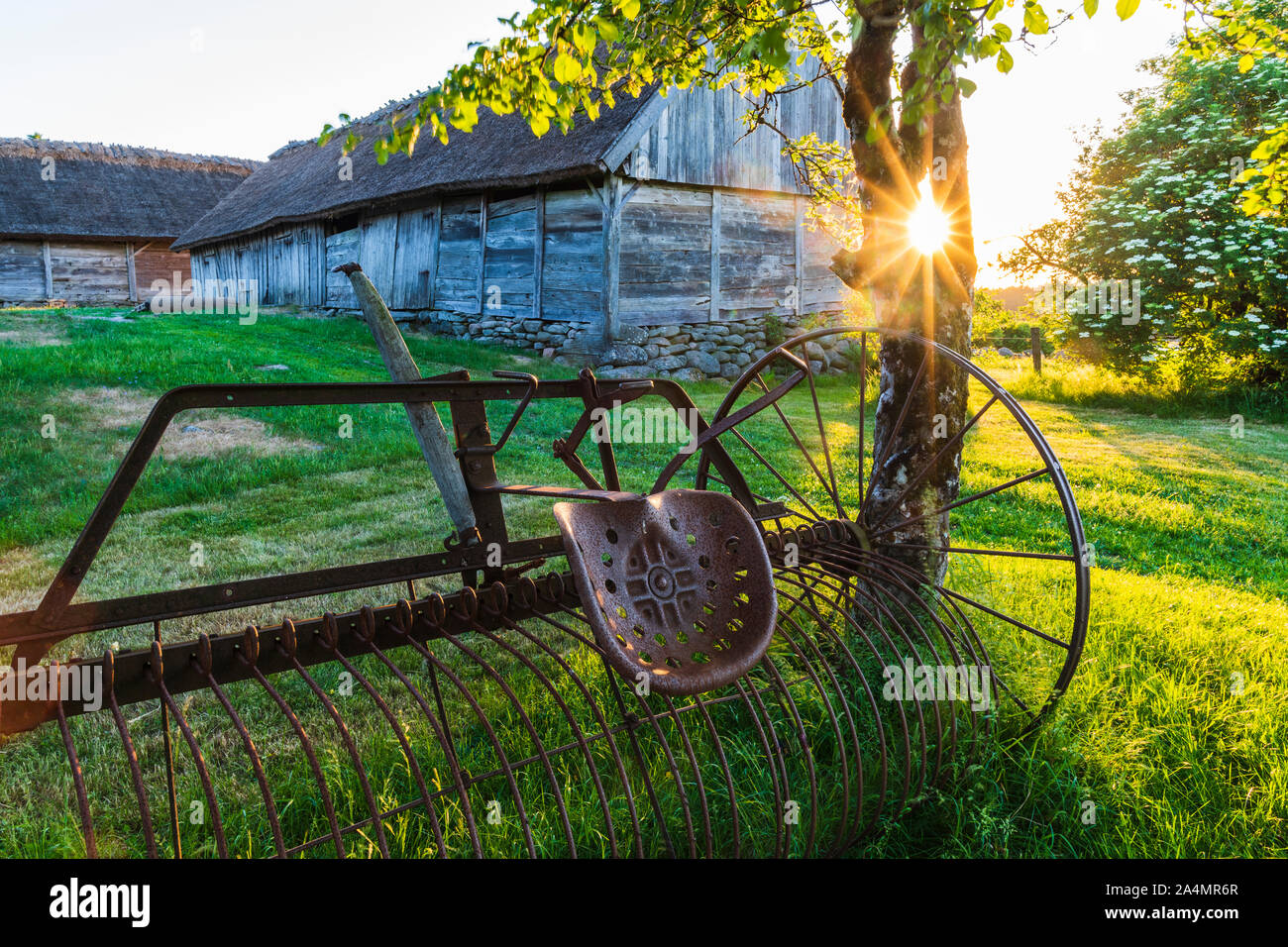 Old agricultural machine Stock Photo - Alamy