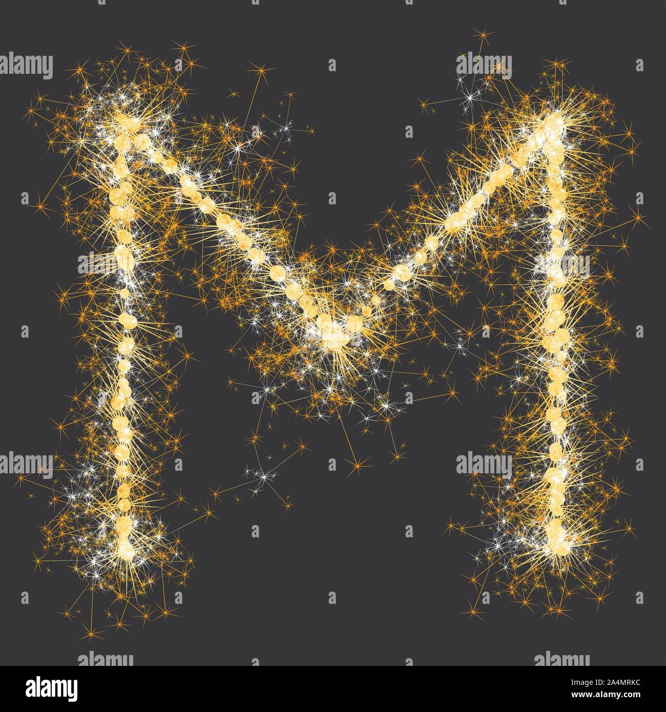 glittering sparks leters set Stock Vector Image & Art - Alamy