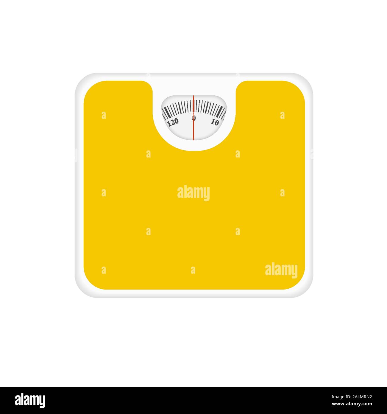 Floor scales isolated on white background. Vector illustration Stock ...