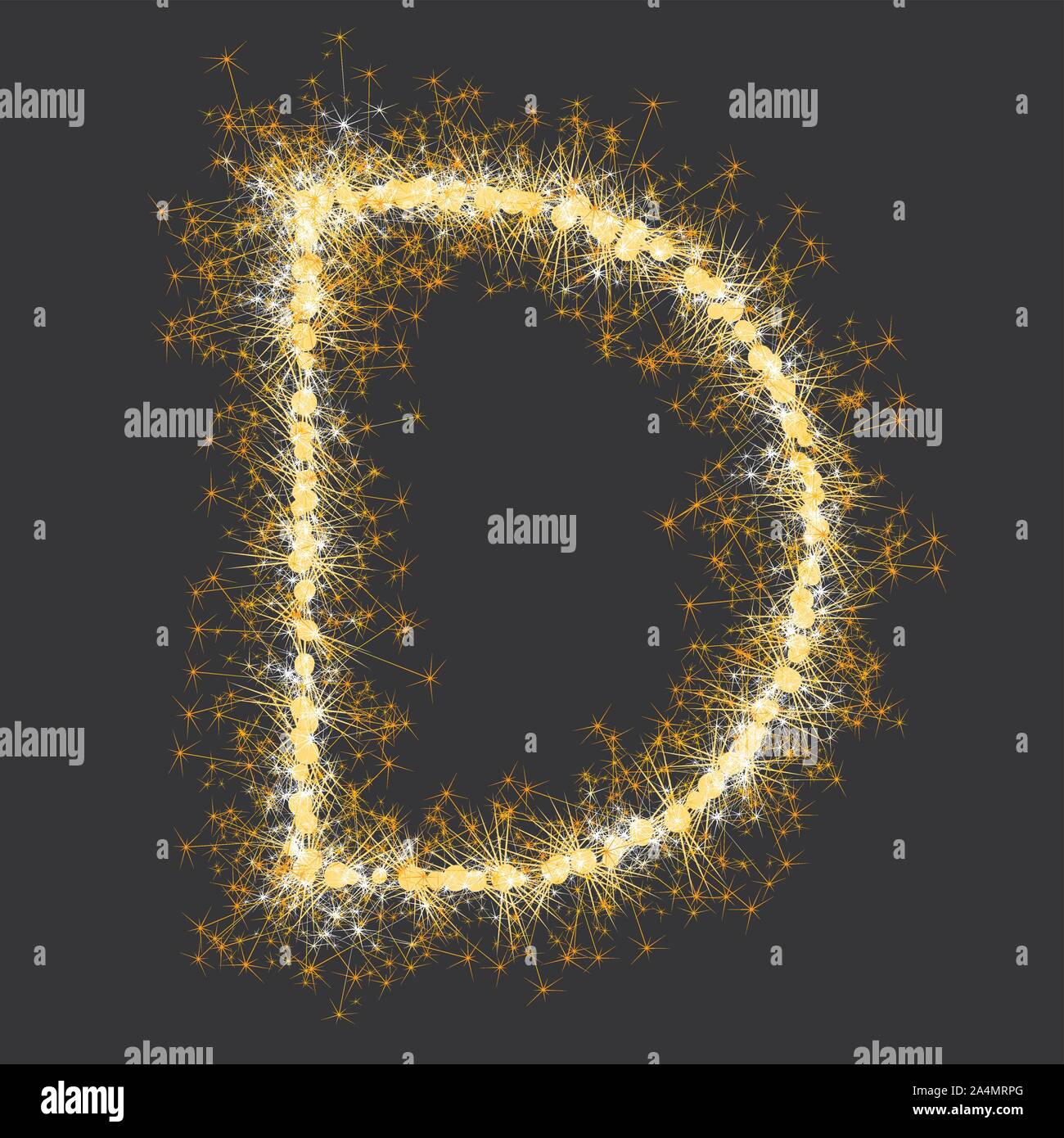 glittering sparks leters set Stock Vector Image & Art - Alamy