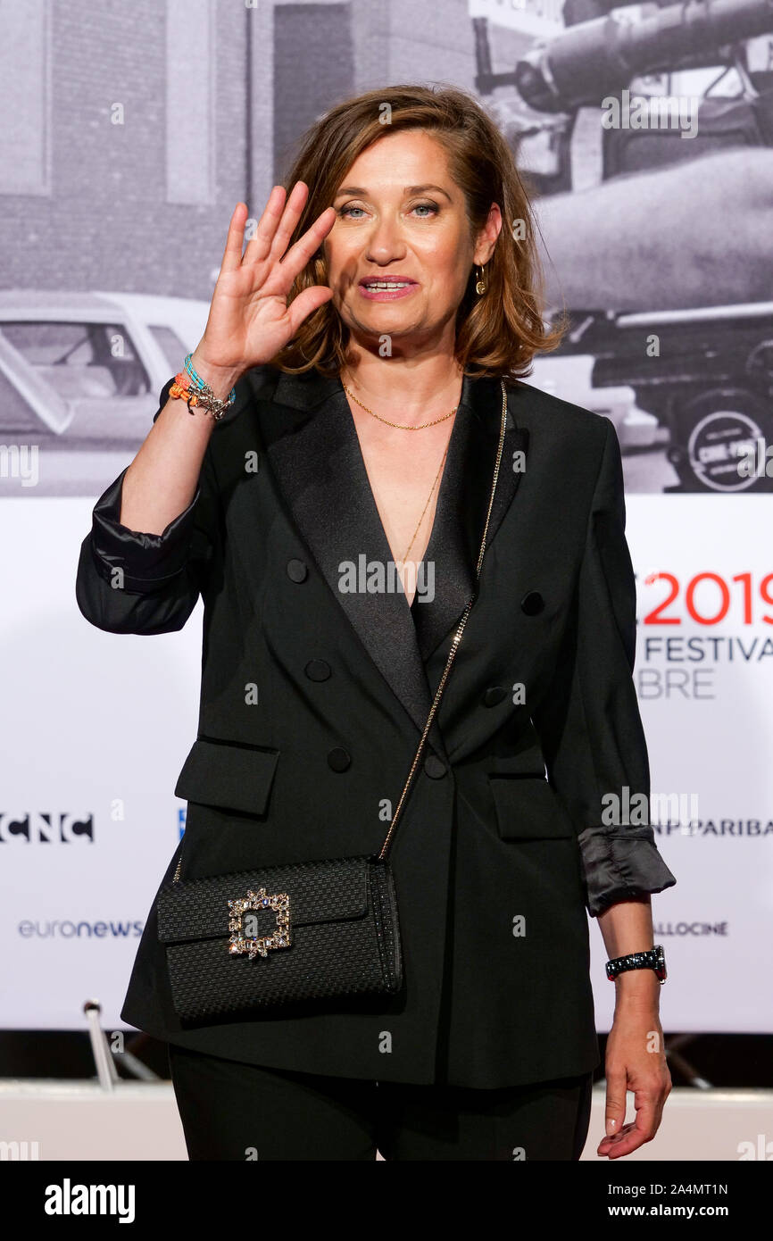 French actress Emmanuelle Devos attends 11th Lumiere Film Festival ...
