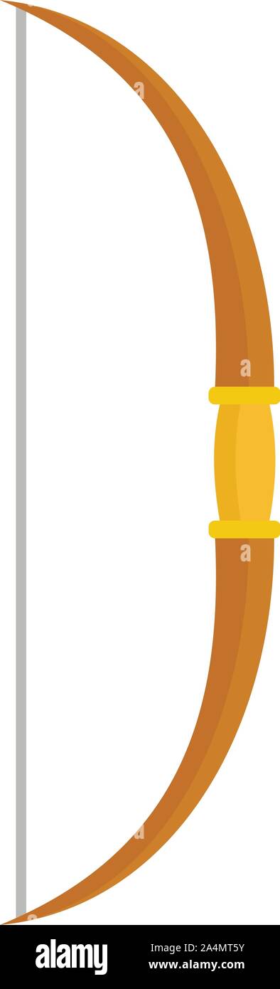 Bow weapon icon. Flat illustration of bow weapon vector icon for web ...