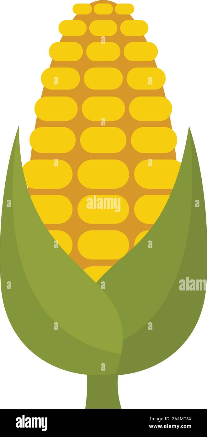 Natural maize icon. Flat illustration of natural maize vector icon for ...