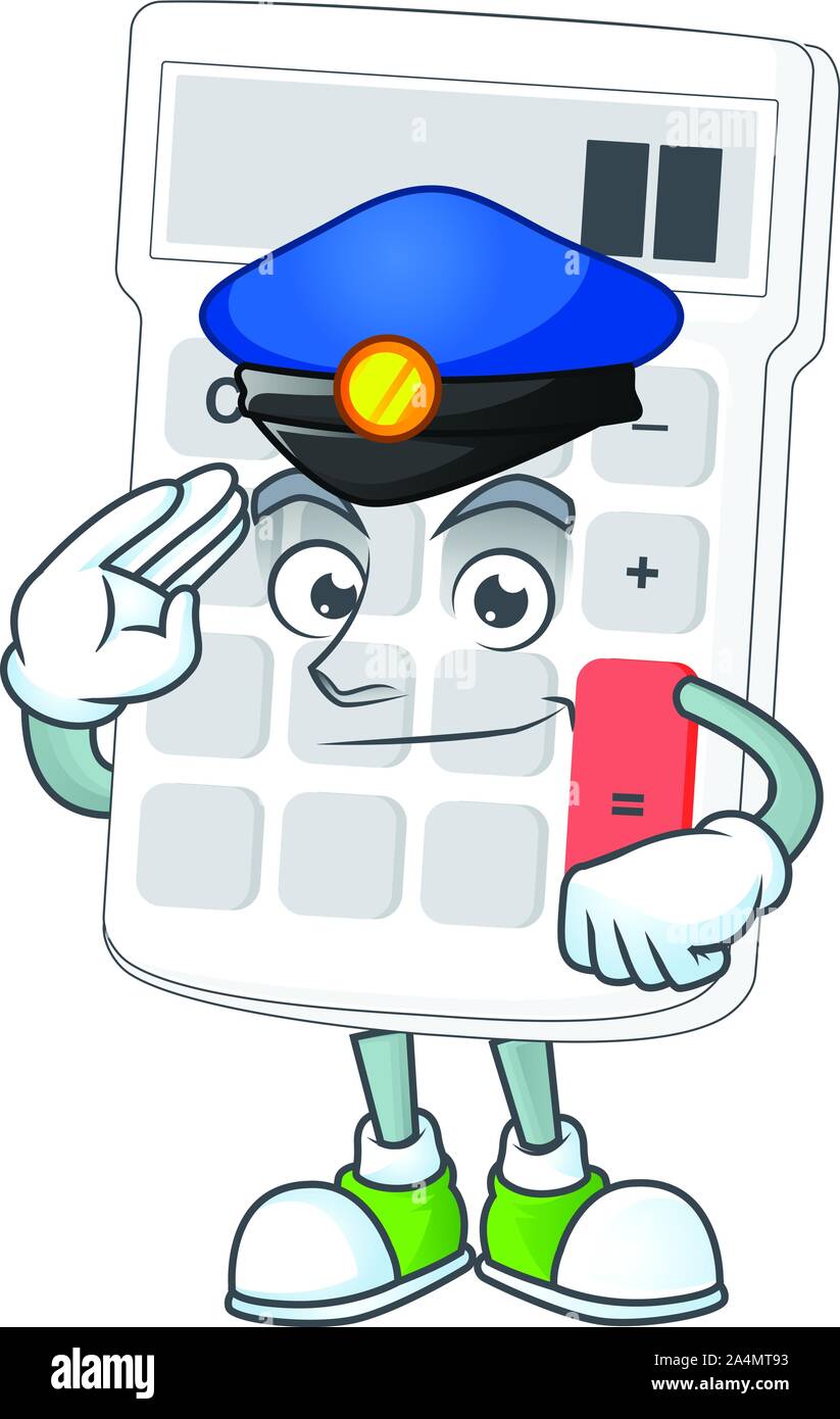 Police icon calculator for concept the accounting Stock Vector Image ...