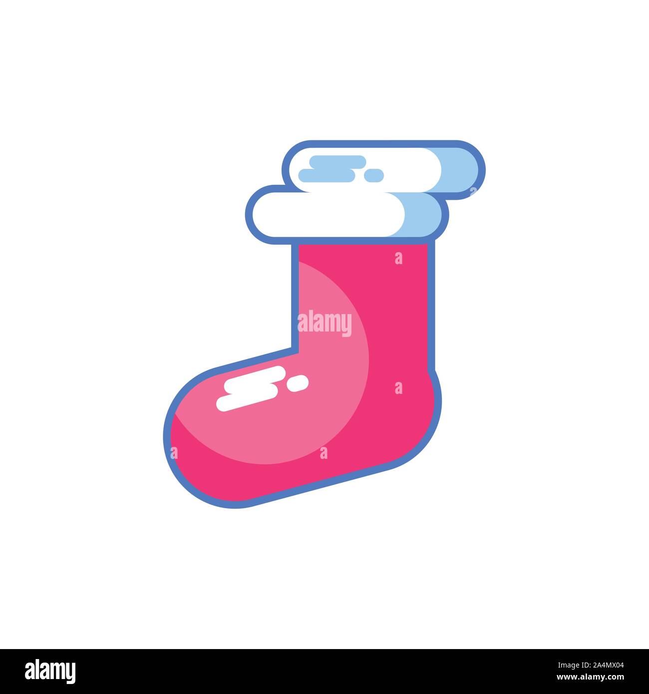 santa claus shoe on white background vector illustration design Stock ...