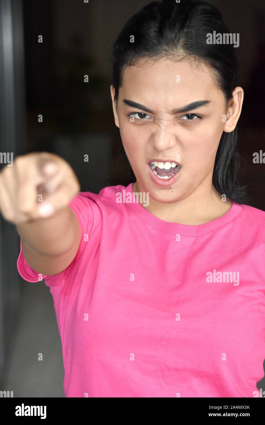 An Angry Diverse Person Stock Photo - Alamy