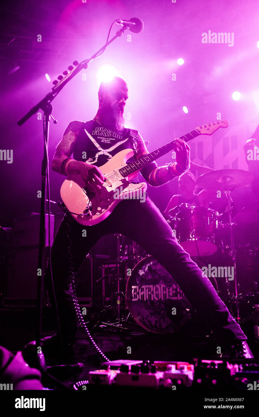 Milan Italy. 14 October 2019. The American hard rock band BARONESS ...