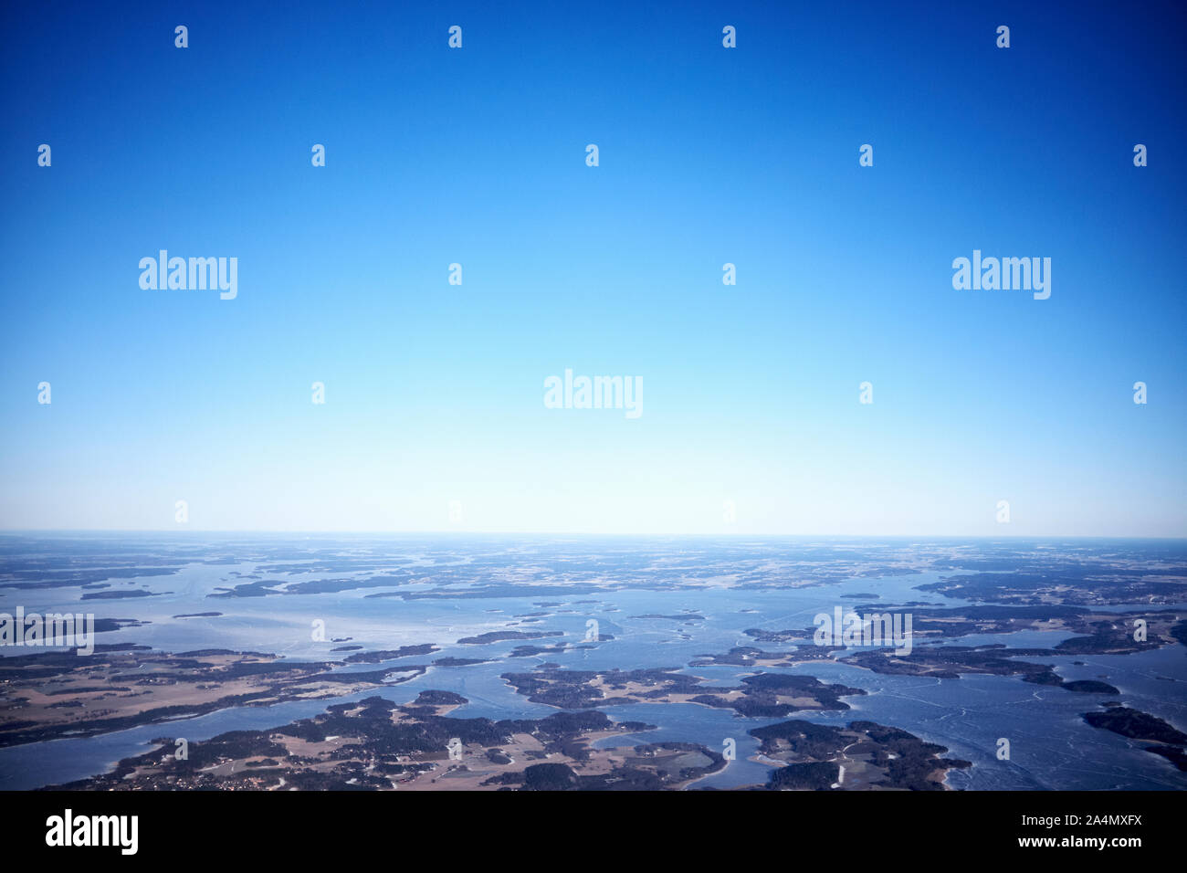 Aerial view of coast Stock Photo - Alamy