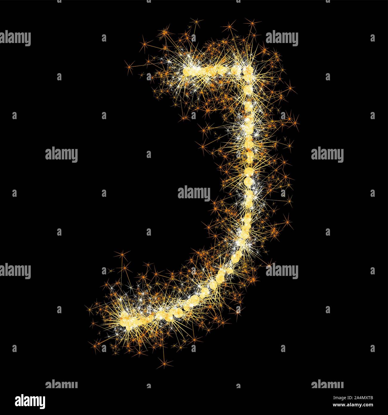 glittering sparks leters set Stock Vector Image & Art - Alamy