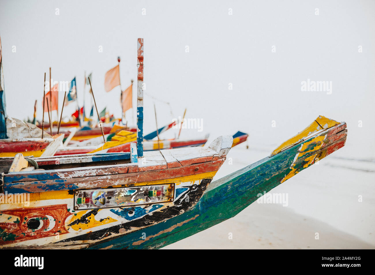 Colorful fishing boats Stock Photo - Alamy