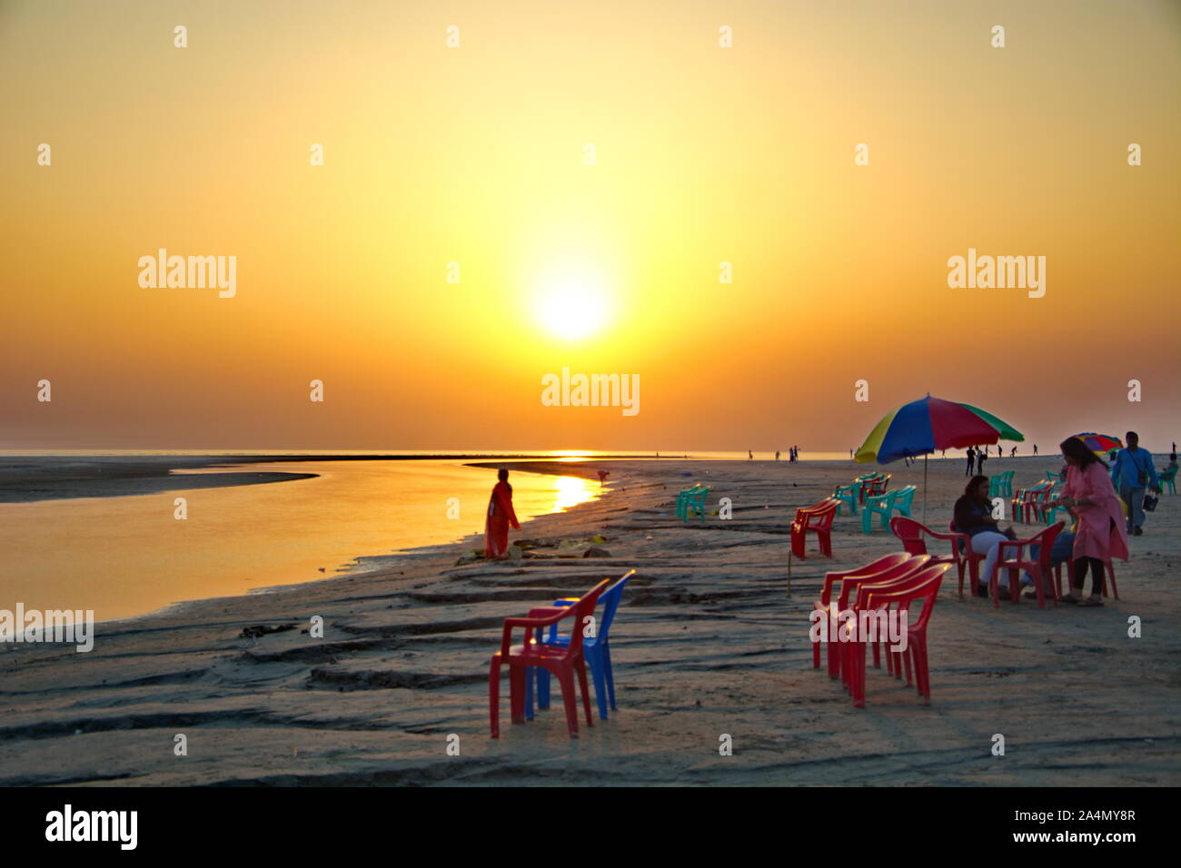 Bakkhali Sea Beach India West Bengal Stock Photo - Alamy