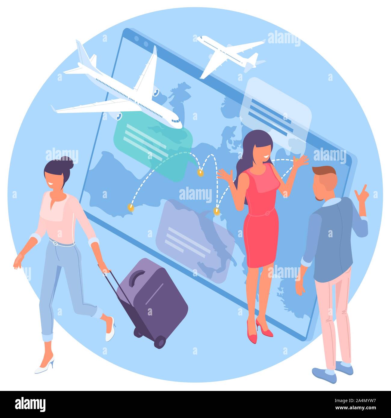 airline flight booking service Stock Vector Image & Art - Alamy