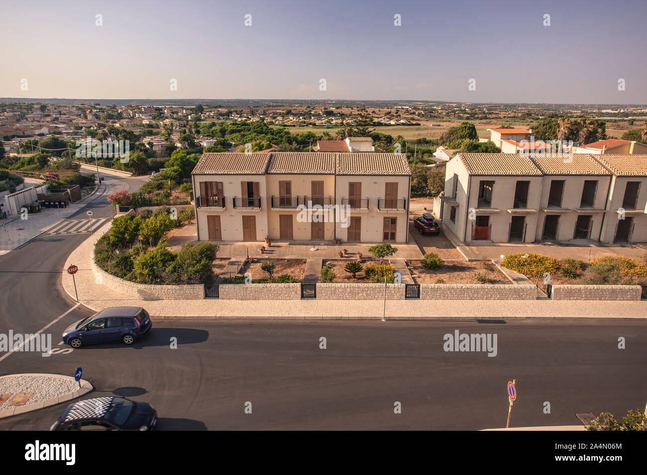 Modica Landscape from above 3 Stock Photo - Alamy
