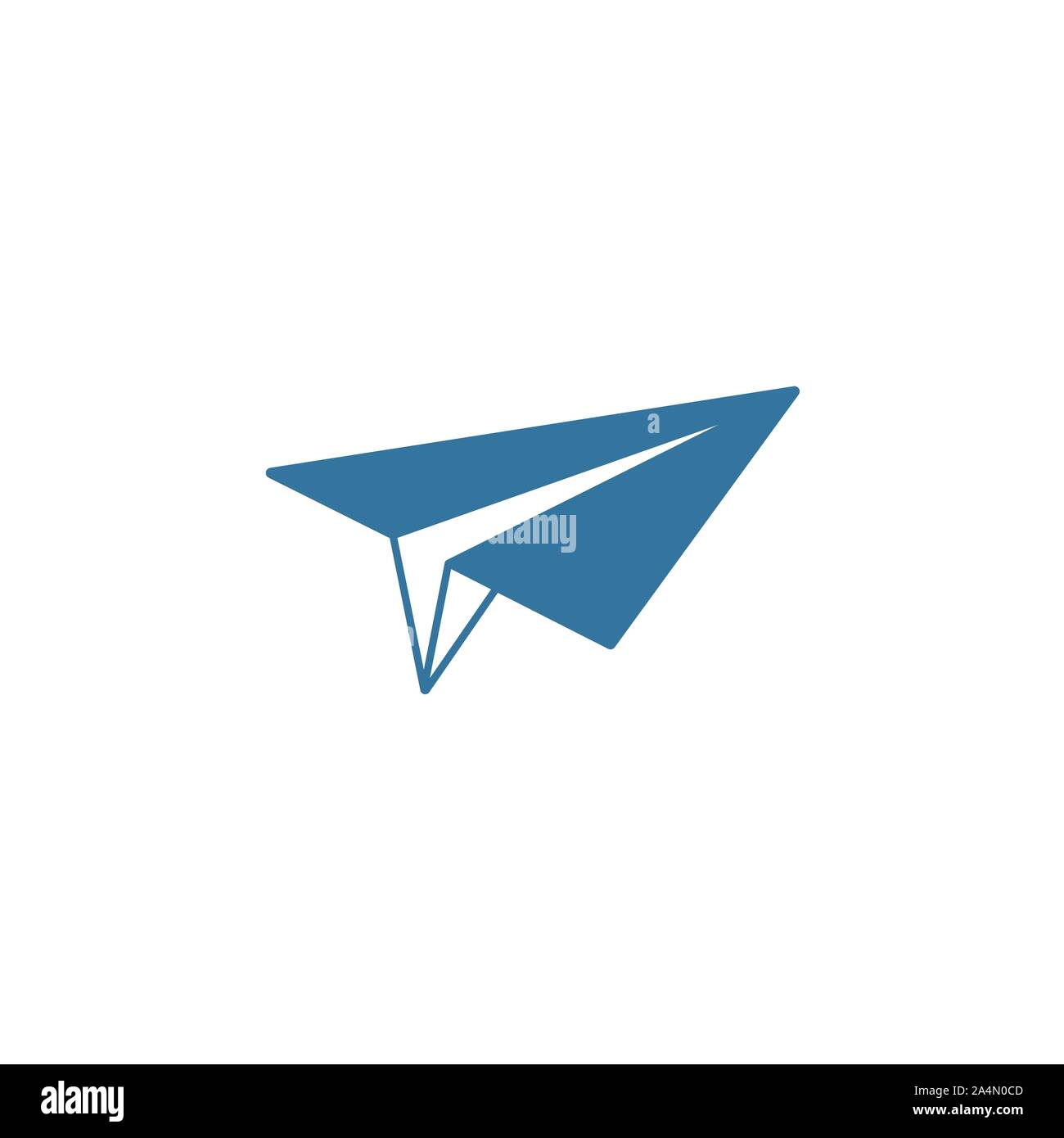 Paper airplane icon. Vector illustration, flat design Stock Vector ...