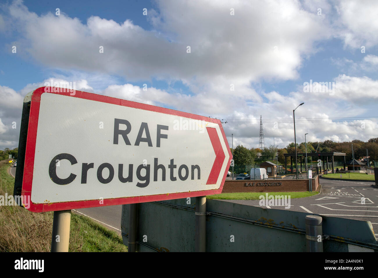 The entrance to raf croughton hi-res stock photography and images - Alamy