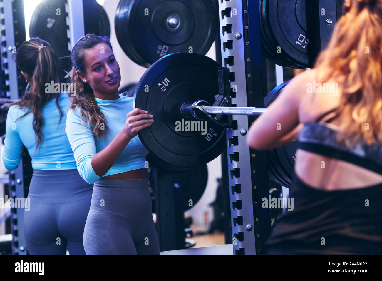 Women in gym Stock Photo - Alamy