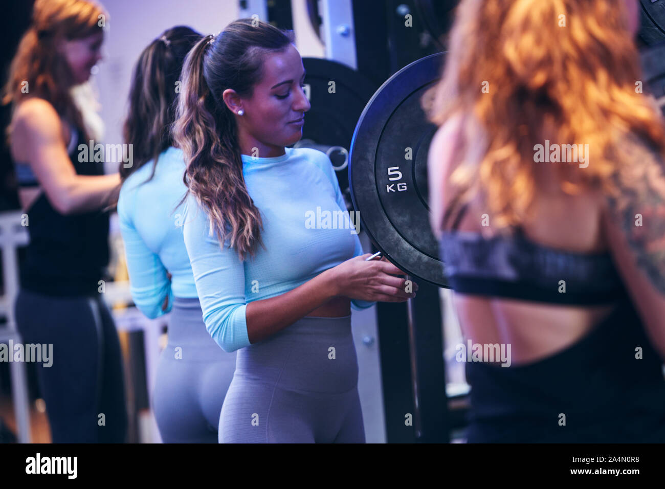 Women in gym Stock Photo - Alamy