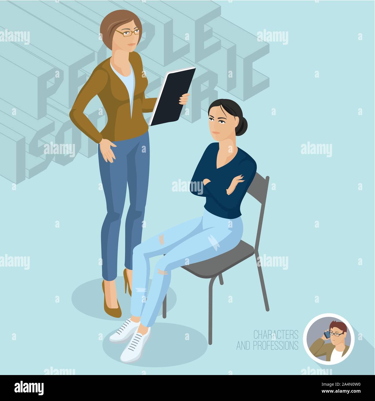 Standing icon chair sitting vector hi-res stock photography and images ...