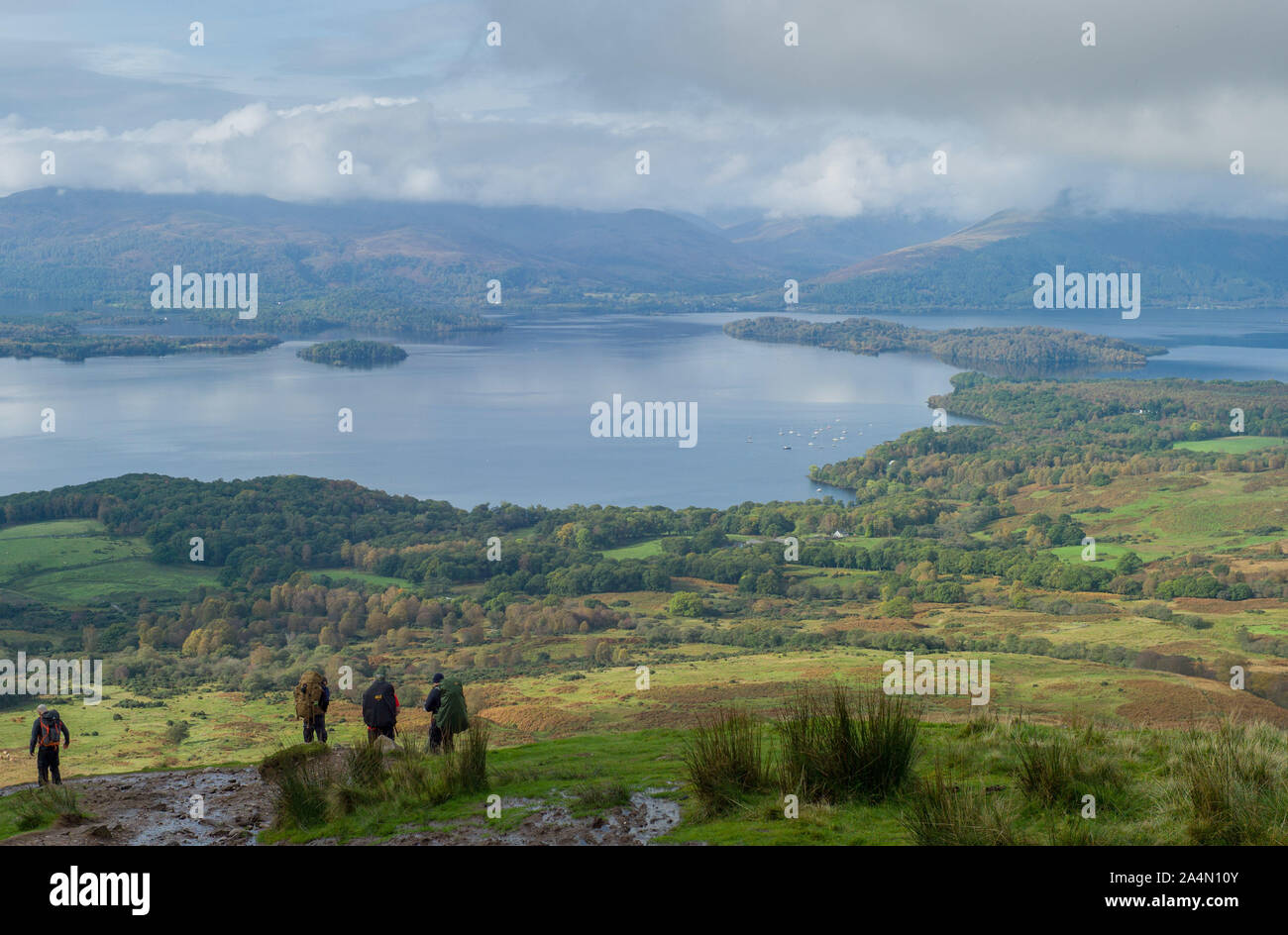 The view from Conic Hill of Loch Lomond. Scotland Stock Photo - Alamy