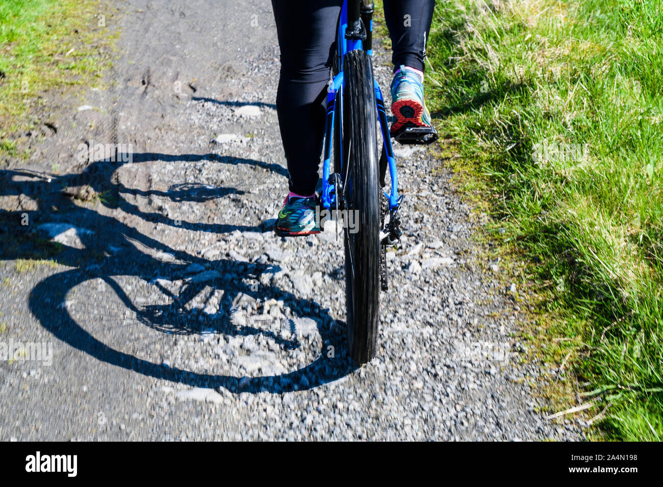 Cyclist leg hi-res stock photography and images - Alamy