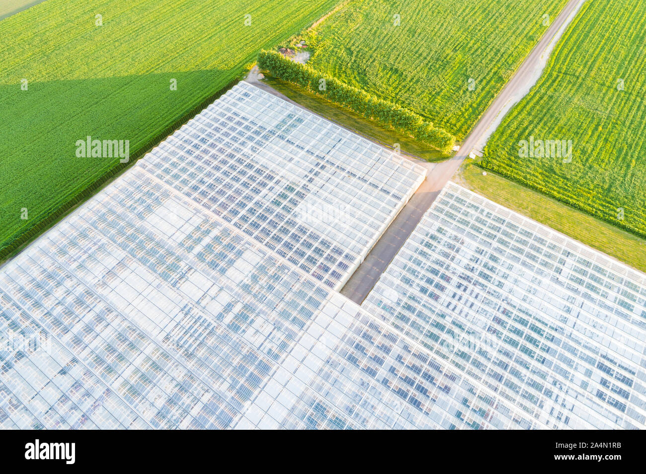 Solar plant, aerial view Stock Photo - Alamy