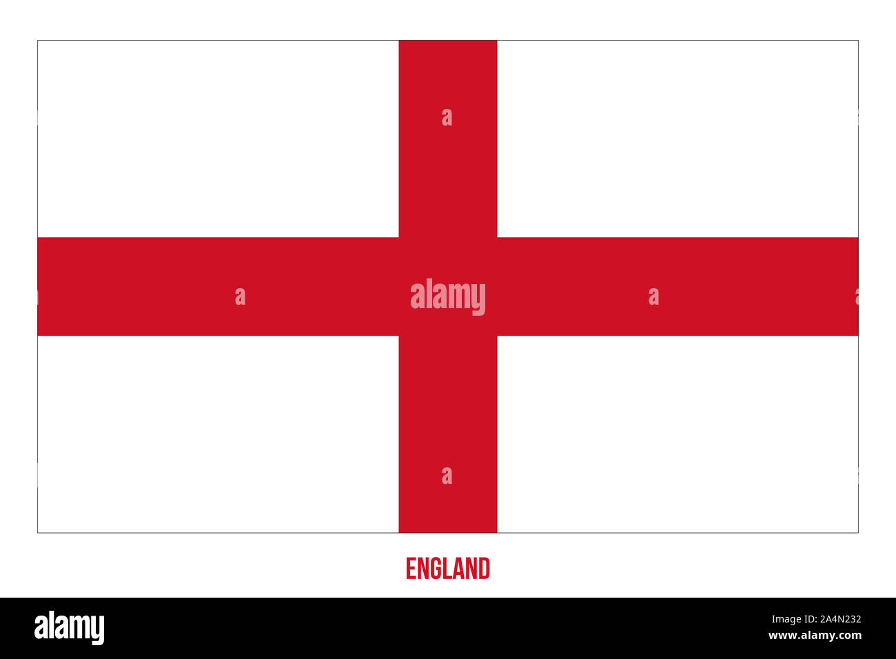 England Flag Vector Illustration on White Background. Countries of the ...