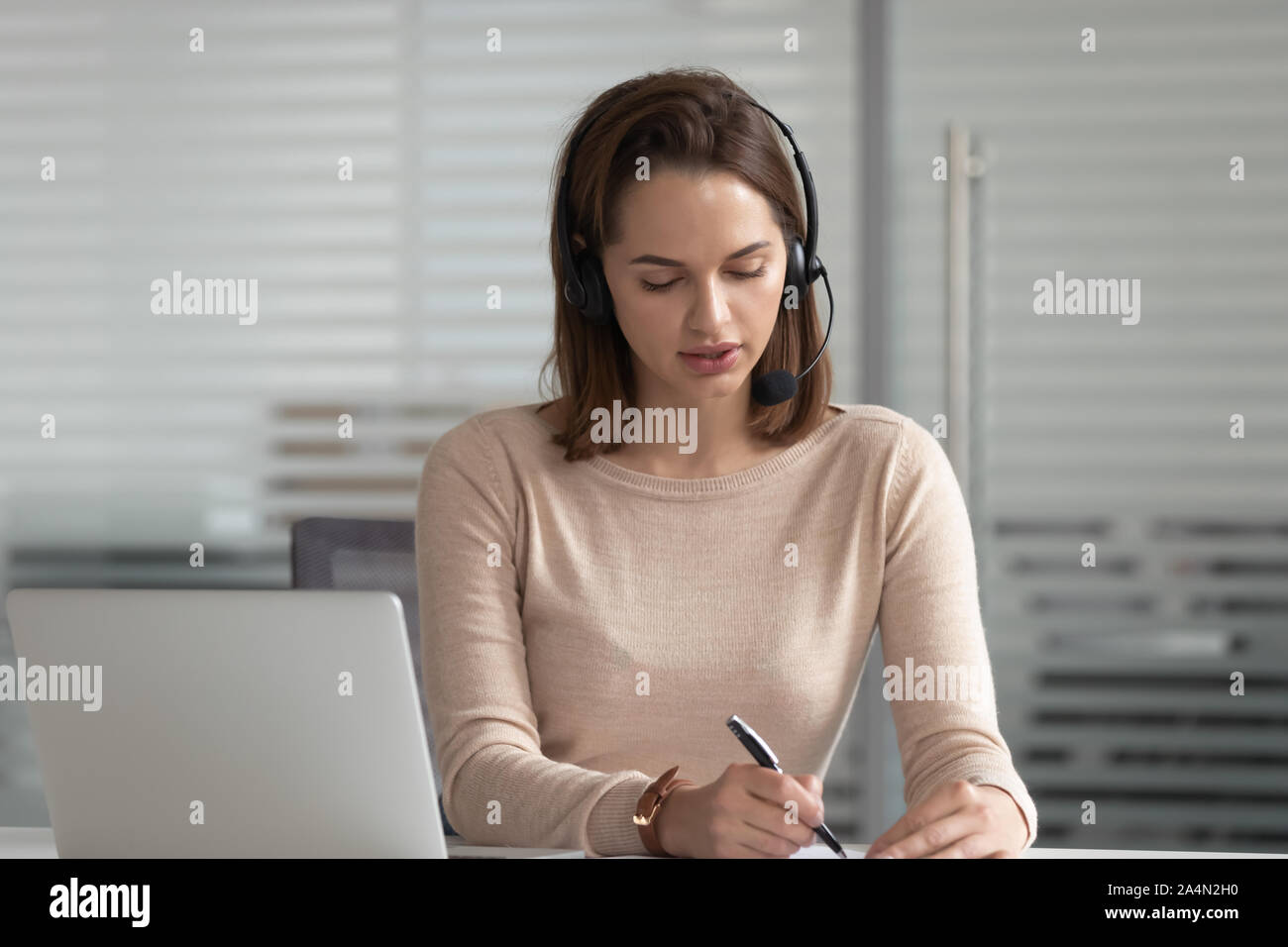 Headset manager hi-res stock photography and images - Alamy