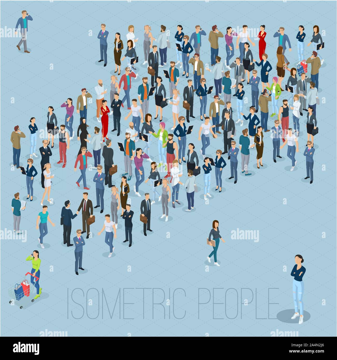 Isometric man target arrow Stock Vector Images - Alamy