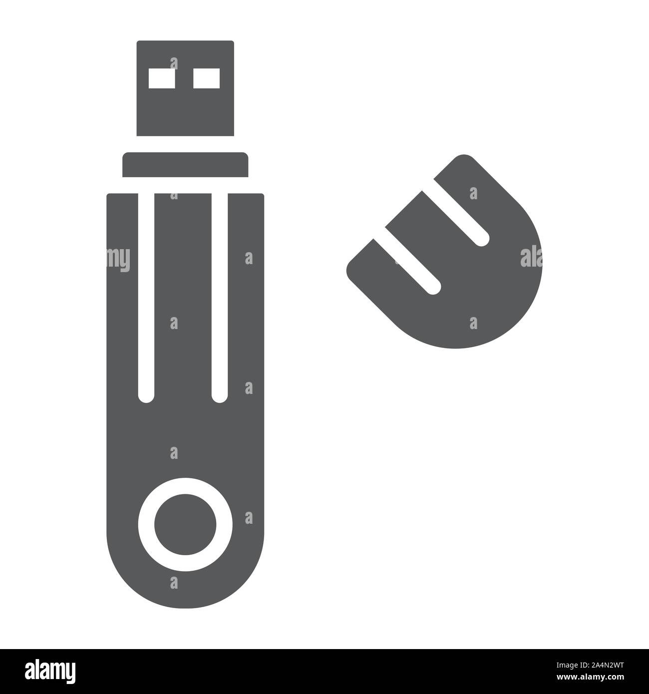 Flash drive glyph icon, technology and device, usb storage sign, vector ...