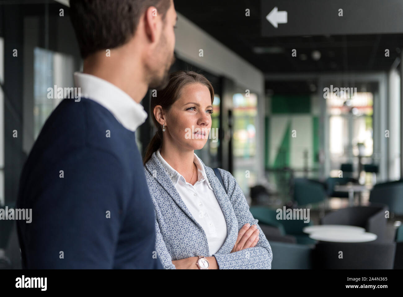 Coworkers crossed hi-res stock photography and images - Alamy