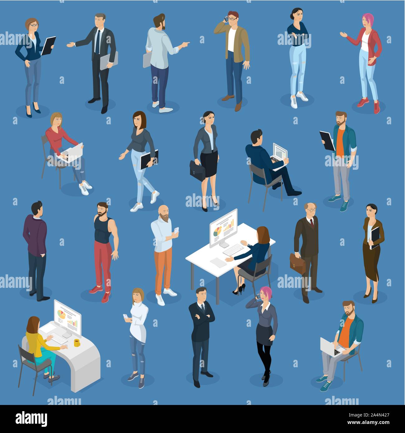 Modern office design casual Stock Vector Images - Alamy