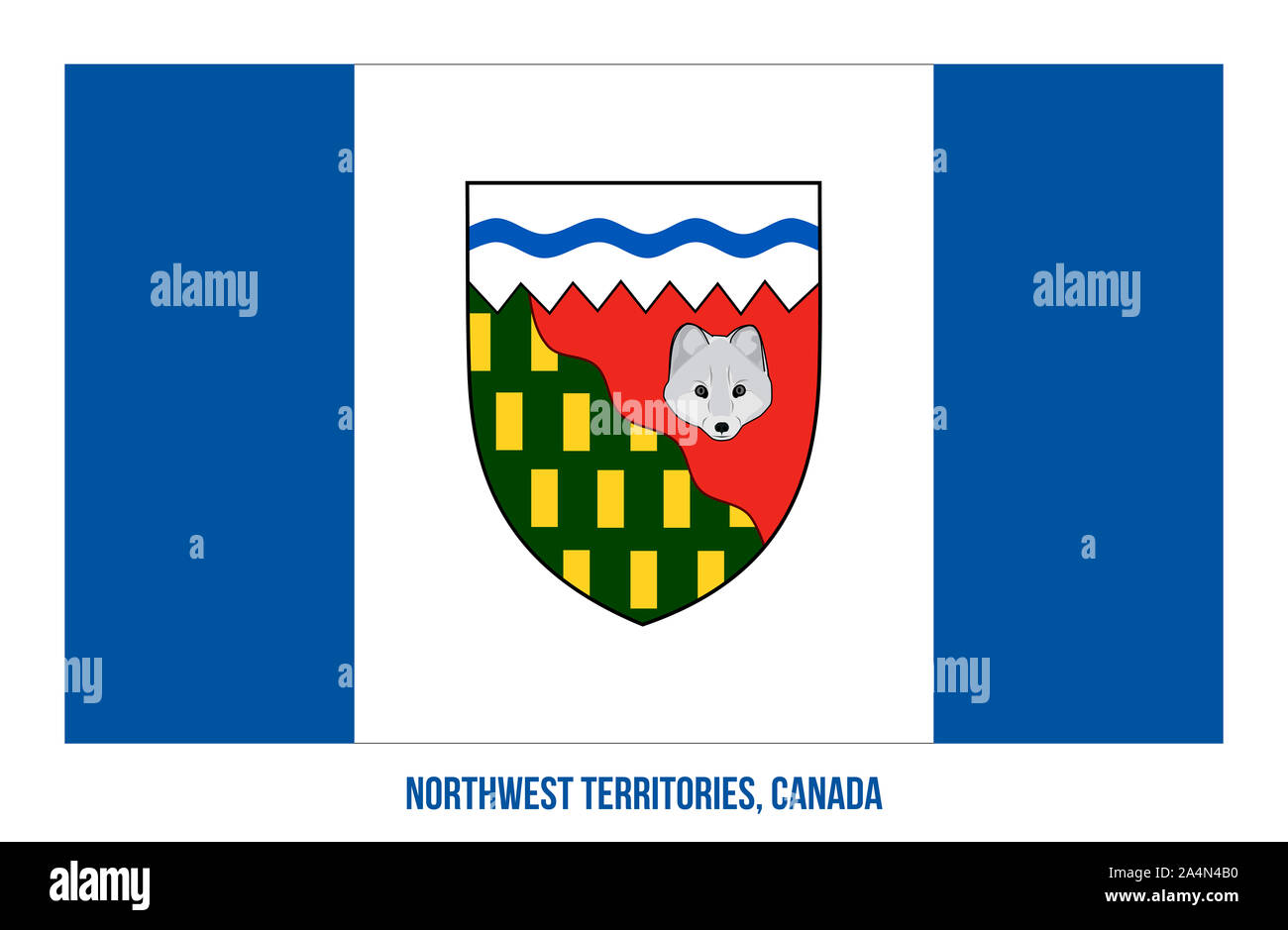 Northwest Territories Flag Vector Illustration on White Background ...