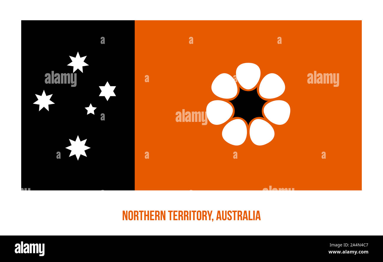 Northern Territory (NT) Flag Vector Illustration on White Background ...