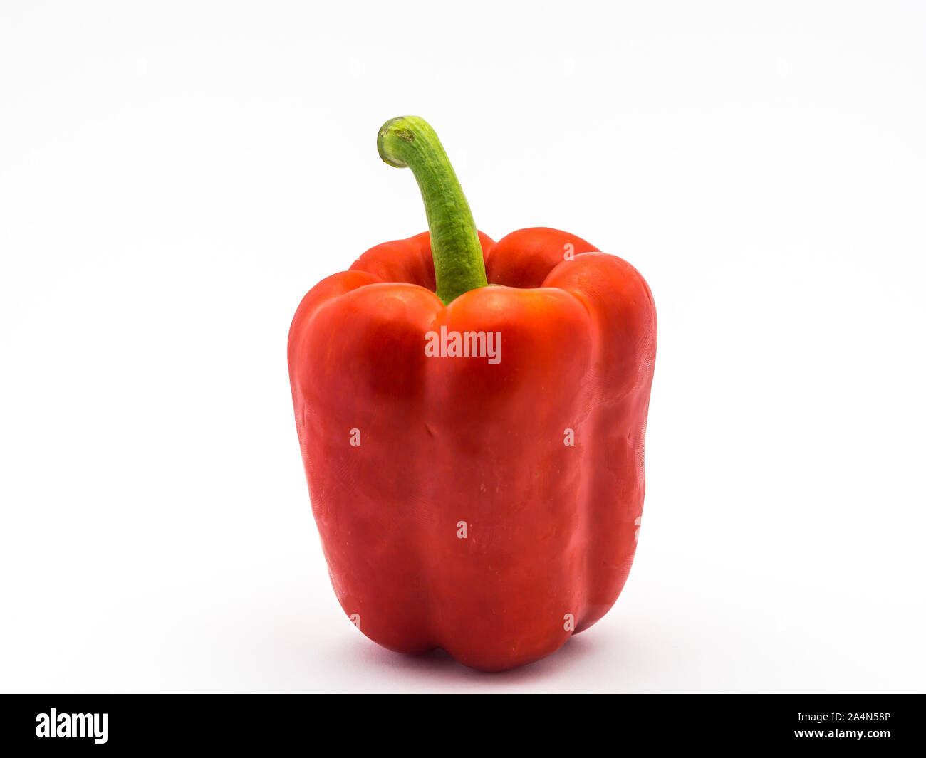 vegetable red pepper isolated white background Stock Photo - Alamy