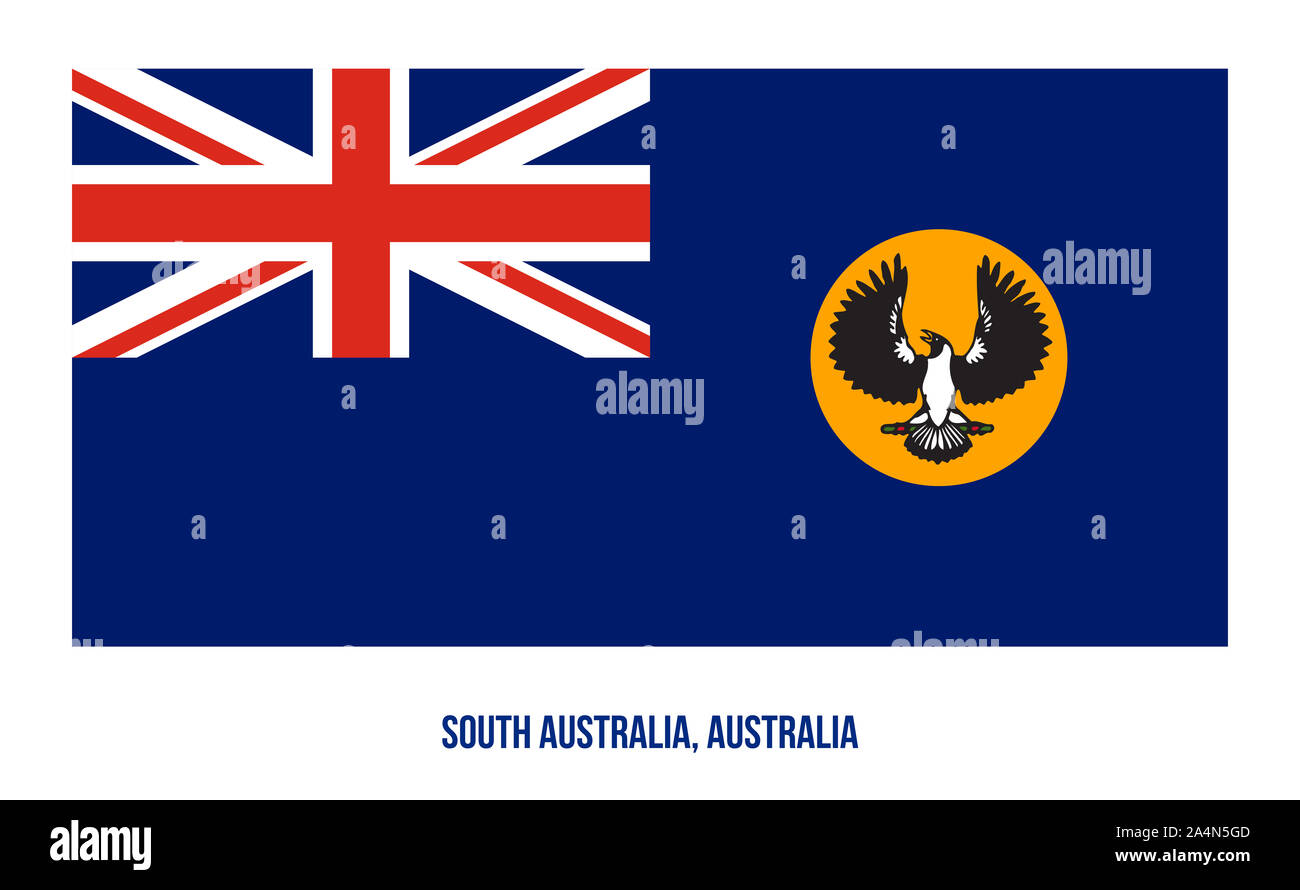 South Australia (SA) Flag Vector Illustration on White Background ...