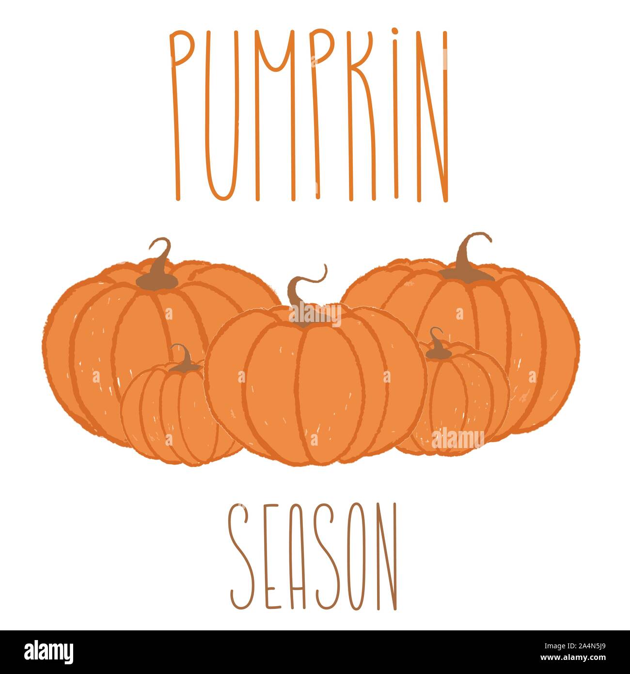 vector art illustration of autumn halloween elements Stock Vector Image ...