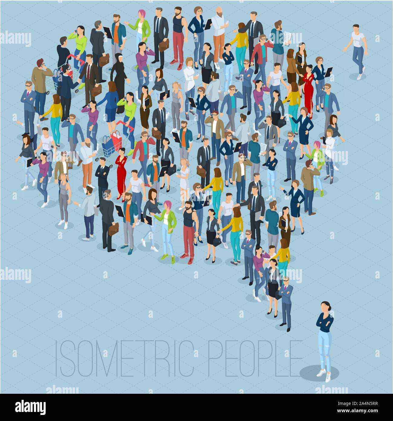 Talk to crowd Stock Vector Images - Alamy