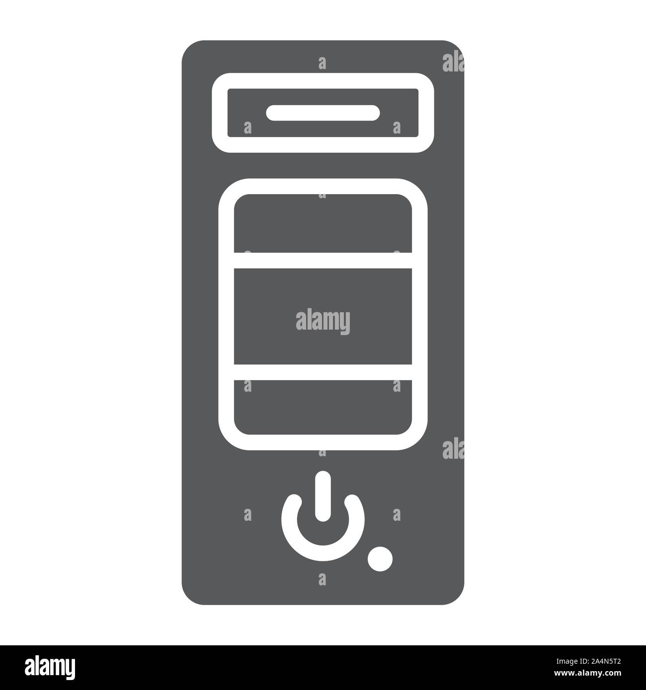 Desktop logo computer workstation icon Stock Vector Images - Alamy