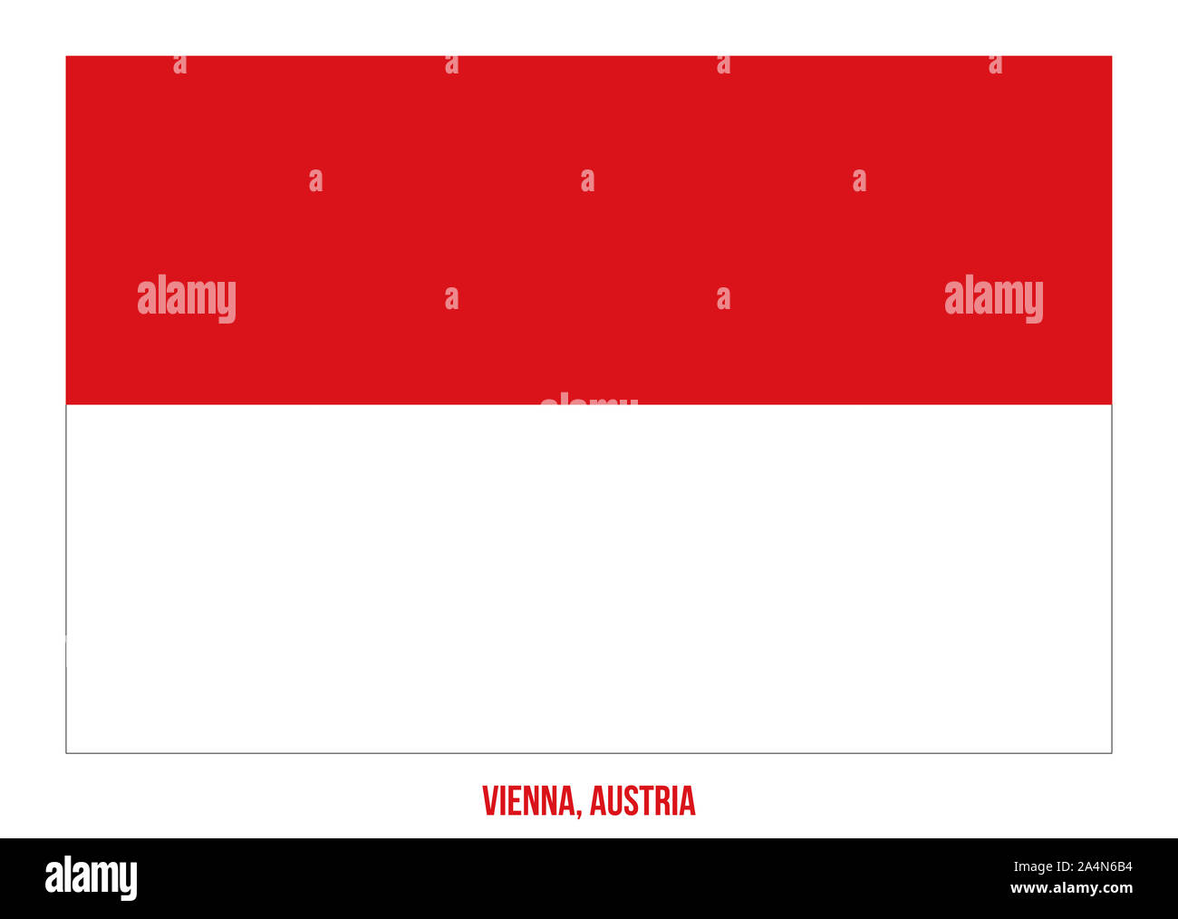 Vienna Flag Vector Illustration on White Background. States Flag of ...
