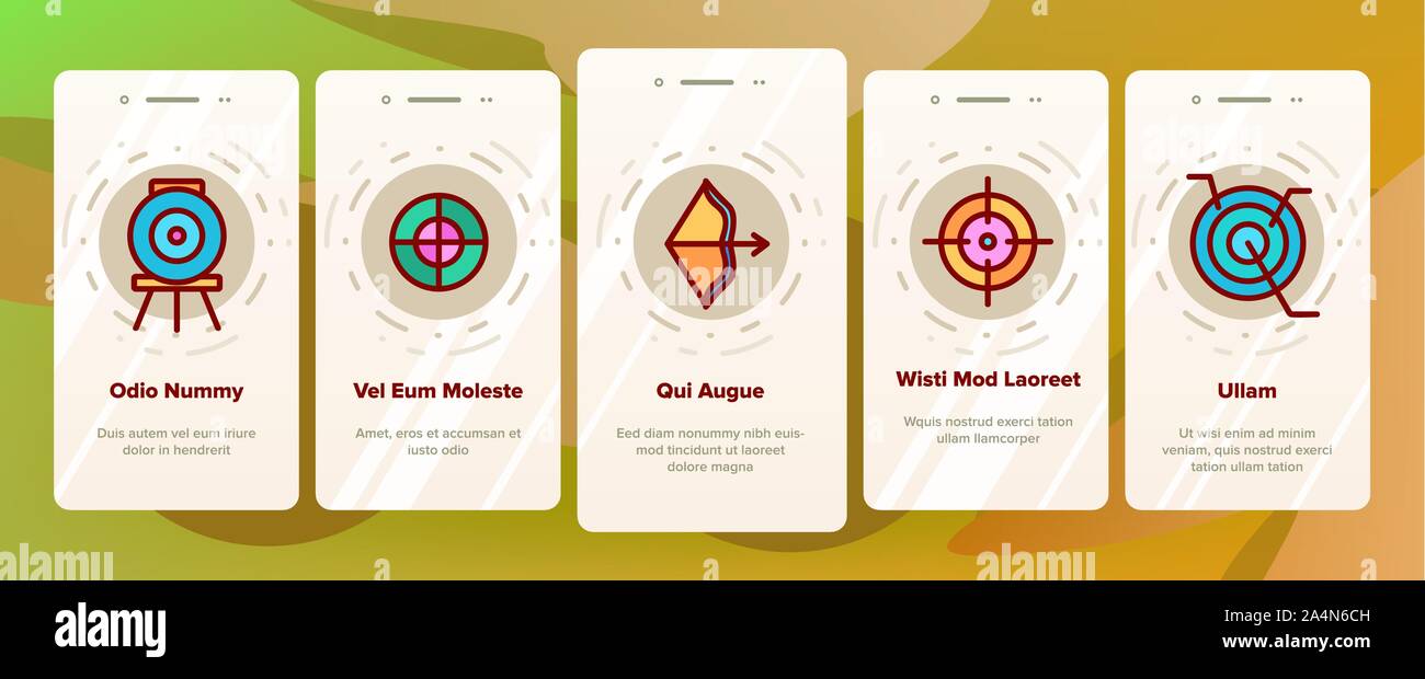 Target Aim Elements Vector Onboarding Stock Vector Image & Art - Alamy