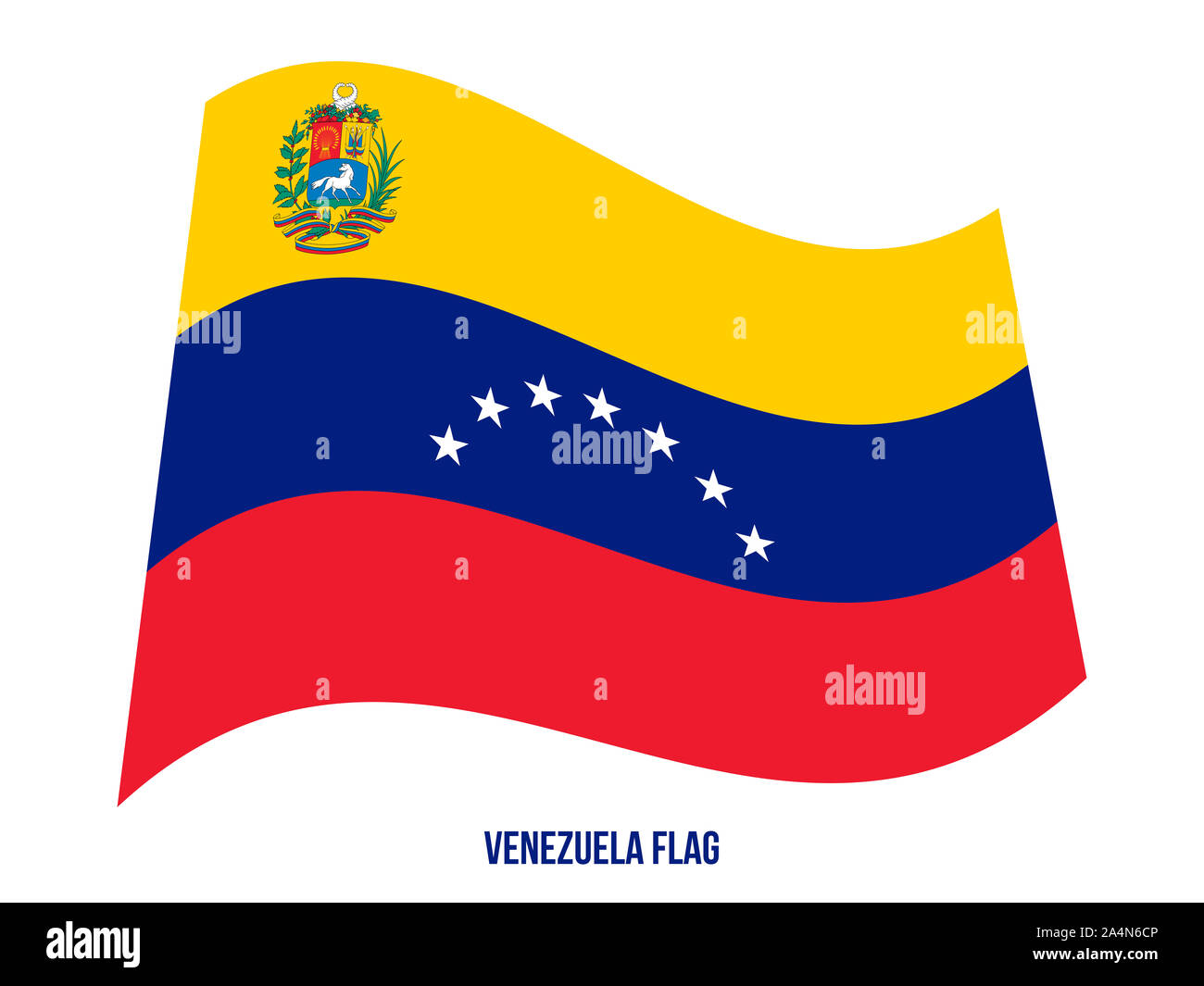 Venezuelan Flag Waving